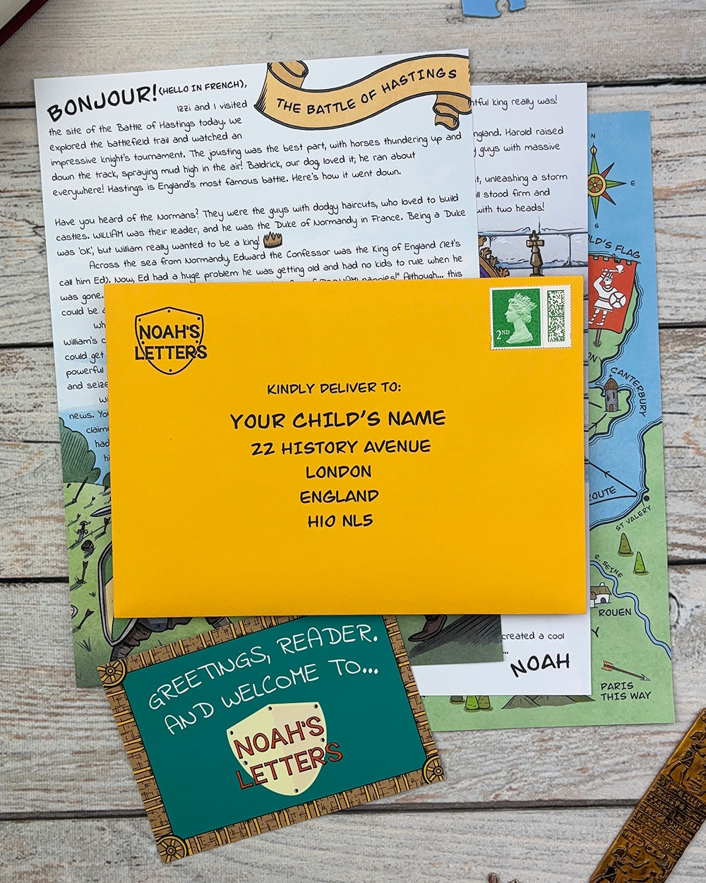 Monthly Subscription to Noah's Letters - Its History For Kids
